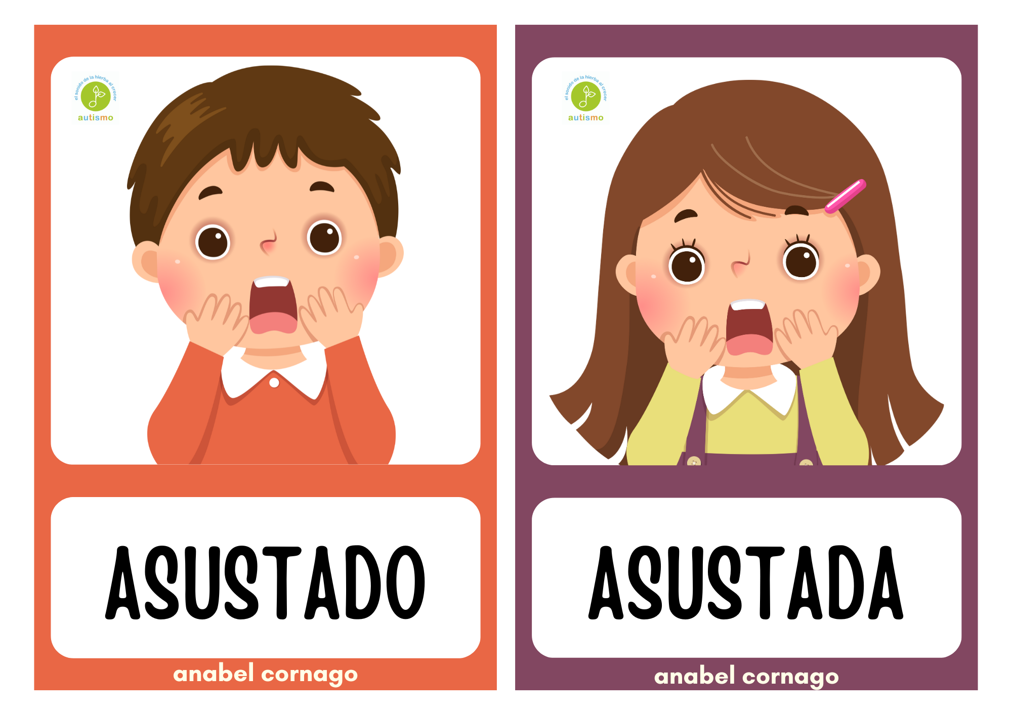 Tarjetas de emociones - El Sonido de la hierba al crecer