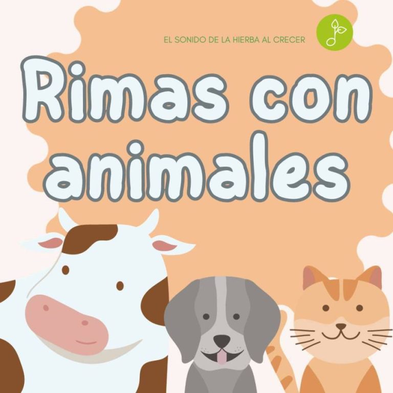 Tarjetas de rimas con animales - El Sonido de la hierba al crecer
