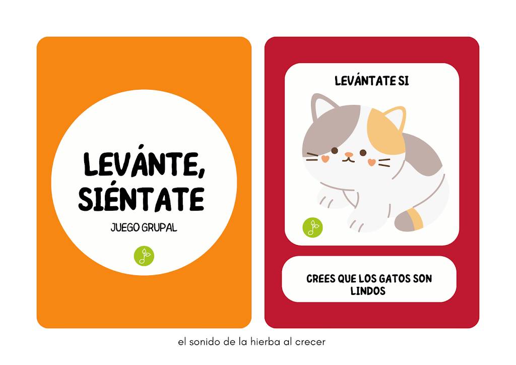 Juego grupal Levántate si para mejor la atención - El Sonido de la ...