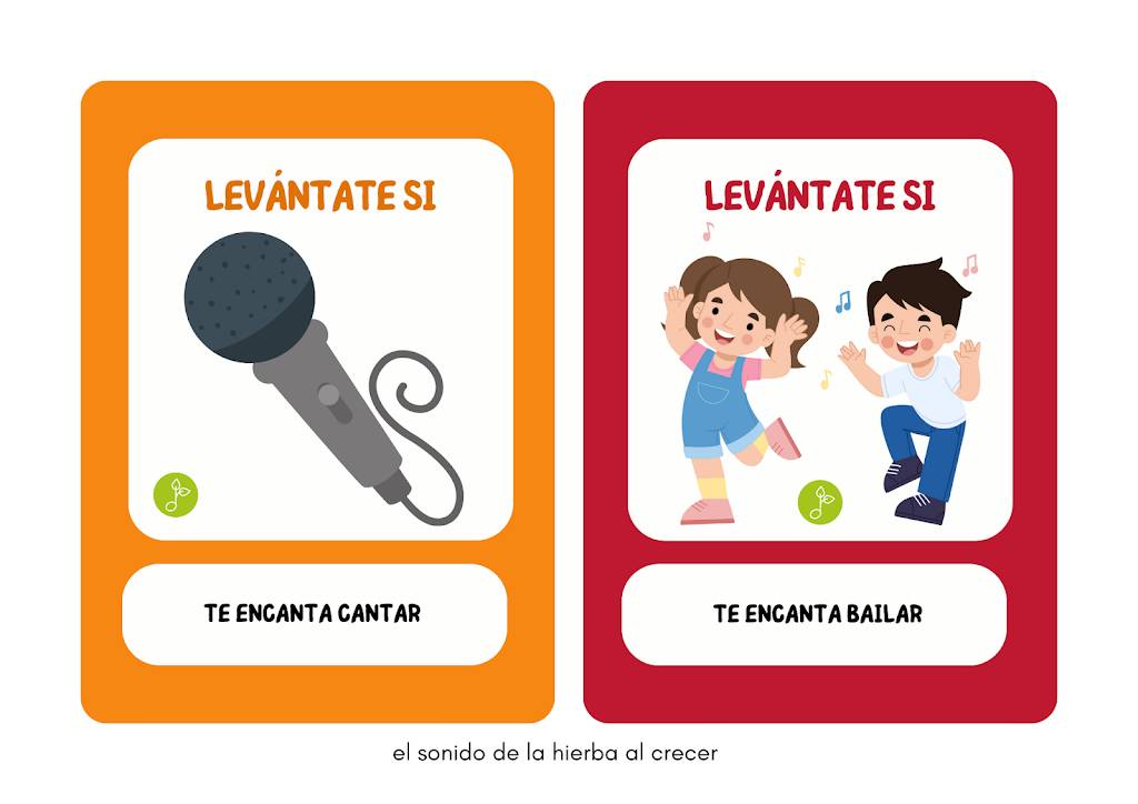 Juego grupal Levántate si para mejor la atención - El Sonido de la ...